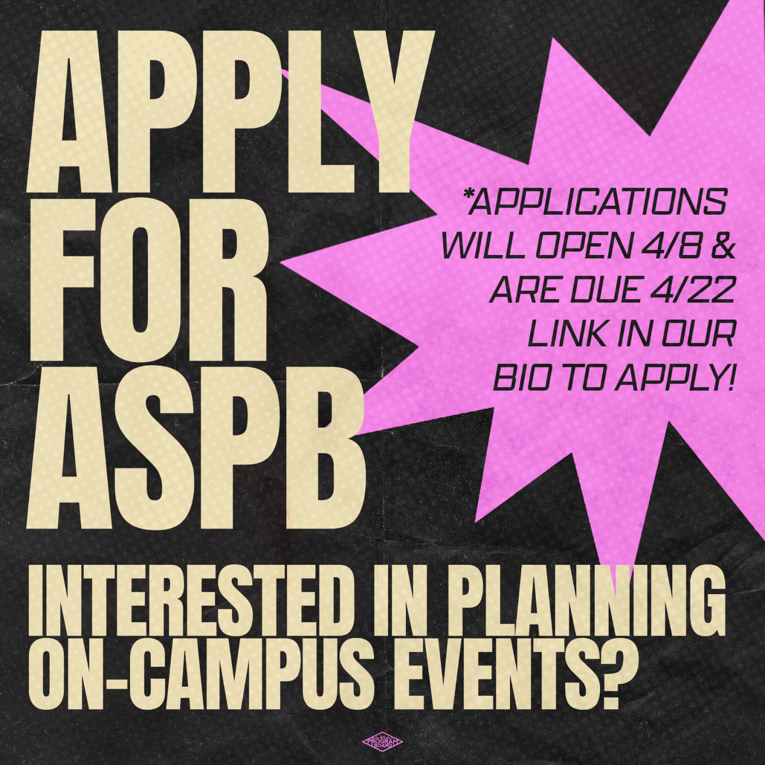 ASPB Application 2026-2027 – AS PROGRAM BOARD